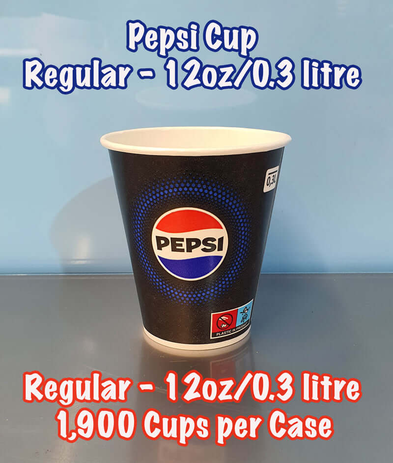 Pepsi Cups 12oz or 16oz Delivered Nationwide