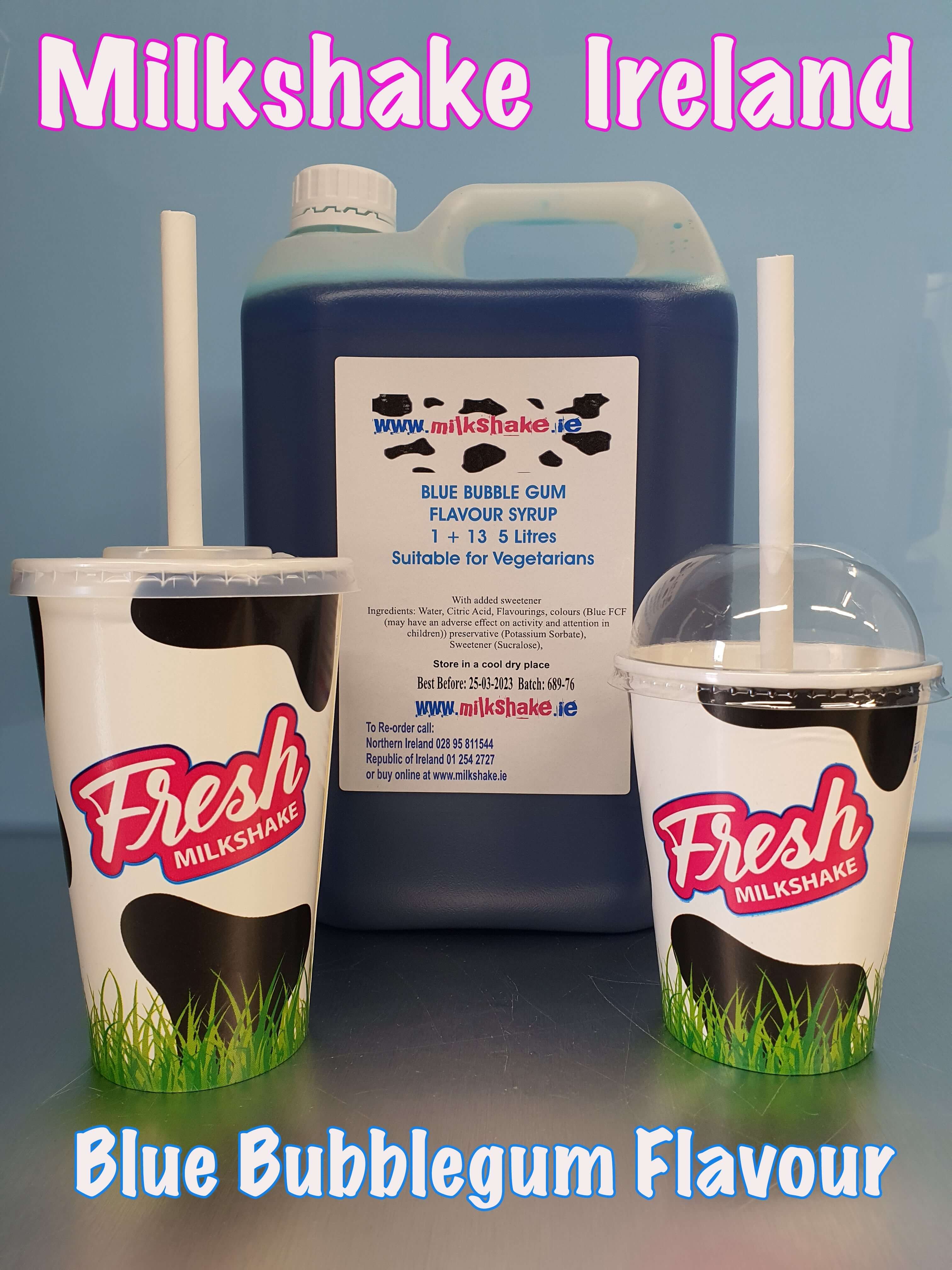 Bubblegum Milkshake Mix 5 Litre Bottle