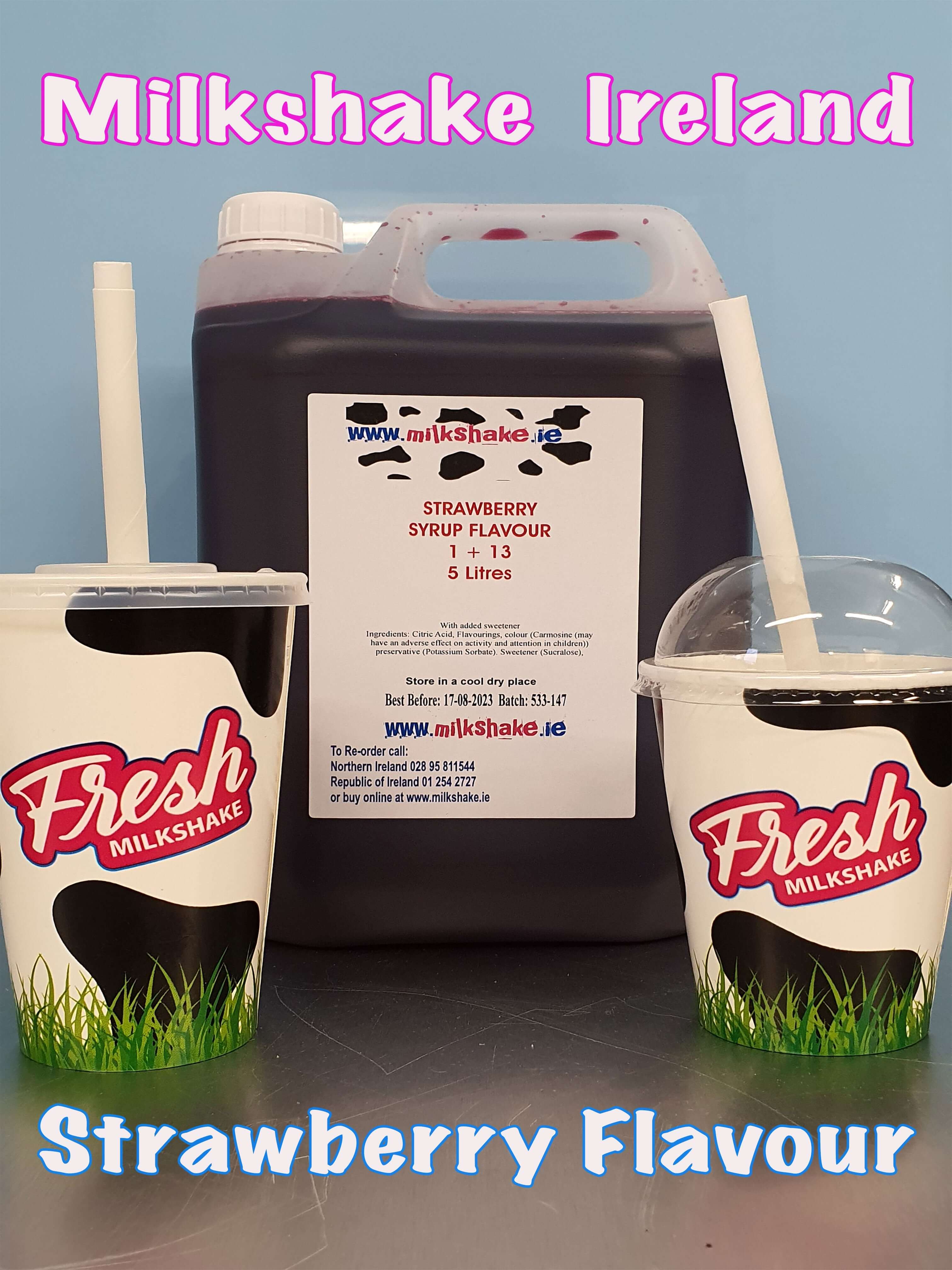 Strawberry Milkshake Mix | www.slush.ie